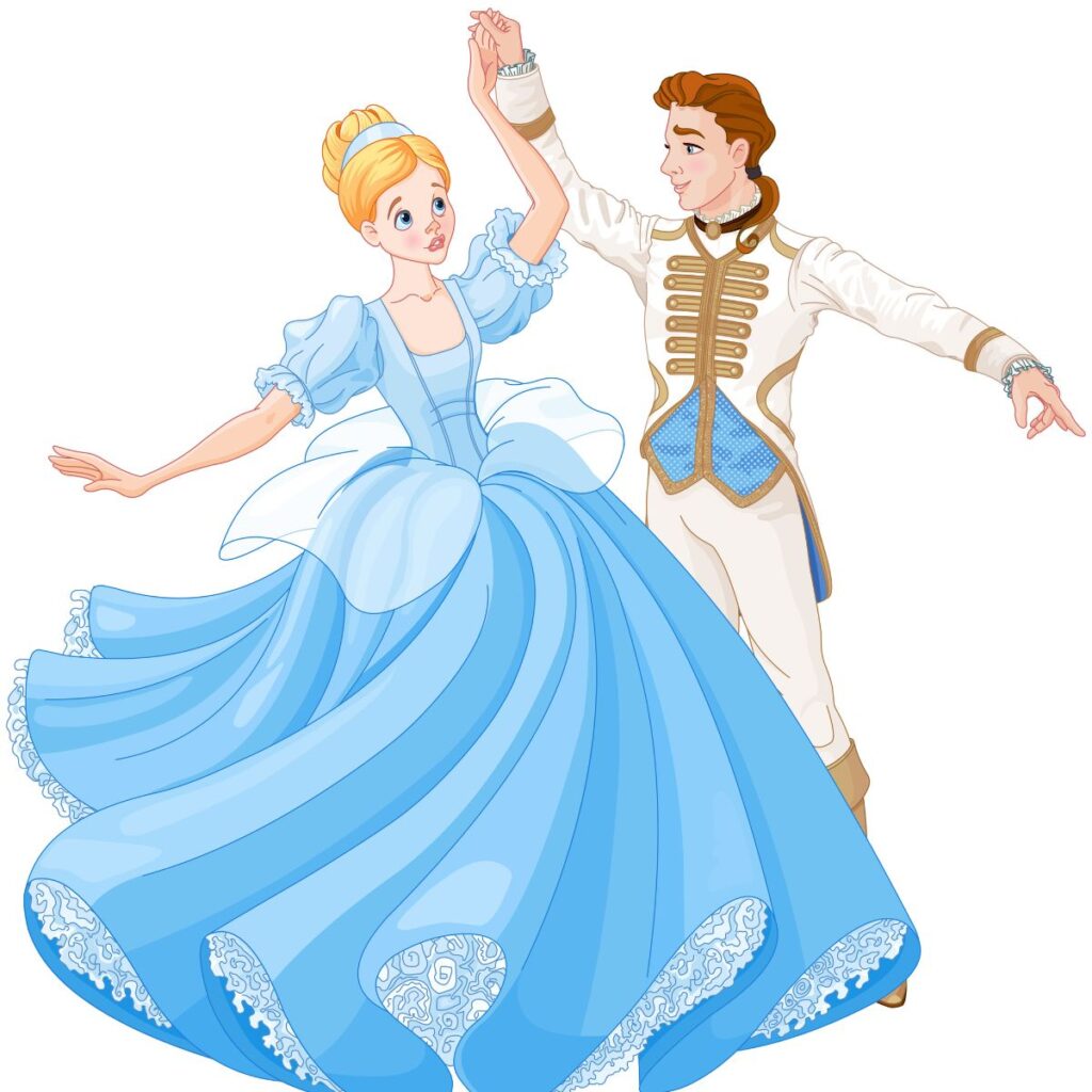 Ball Dance of Cinderella and Prince Wall Mural for Wall - Magicdecor®