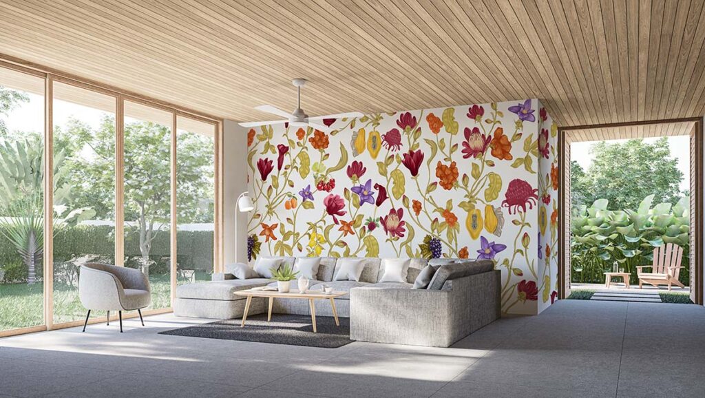 Abstract Petals Mural Wallpaper, Customized - Magicdecor®