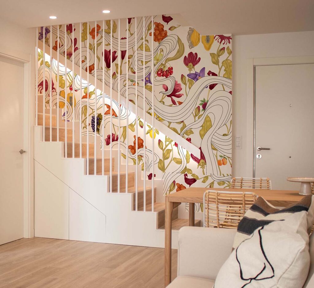 Mehak, Beautiful Floral Design Mural Wallpaper, Customized - Magicdecor®