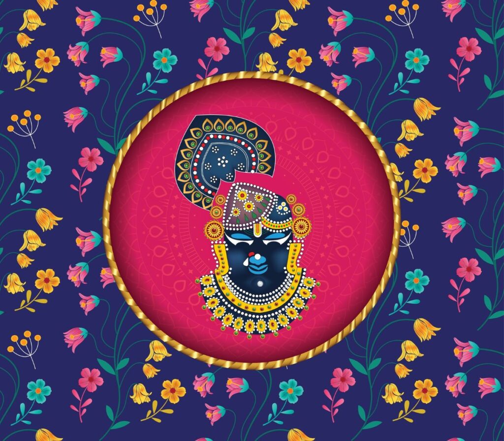 Lord Shreenathji Nathdwara Wallpaper Mural - Magicdecor®