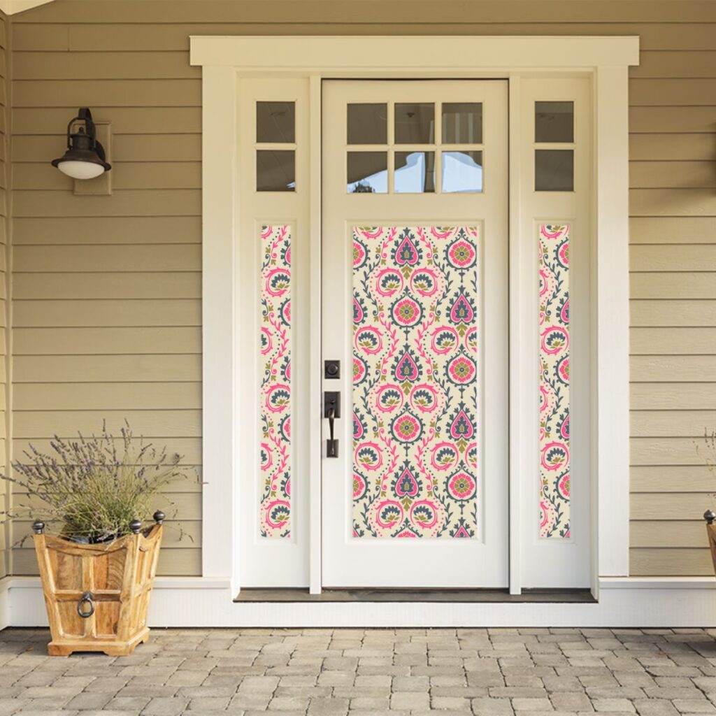 Indian Flower Motifs Pattern Wallpaper Mural - Magicdecor®