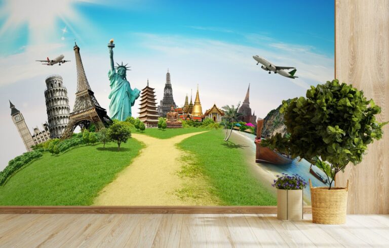 World Tour Wallpaper Mural for Wall - Magicdecor®