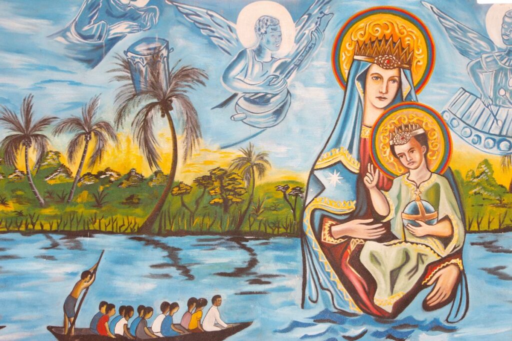 Roman Catholic Church Painting Wallpaper Mural - Magicdecor®