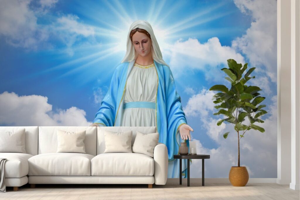 Virgin Mary Wallpaper for Wall - Magicdecor®