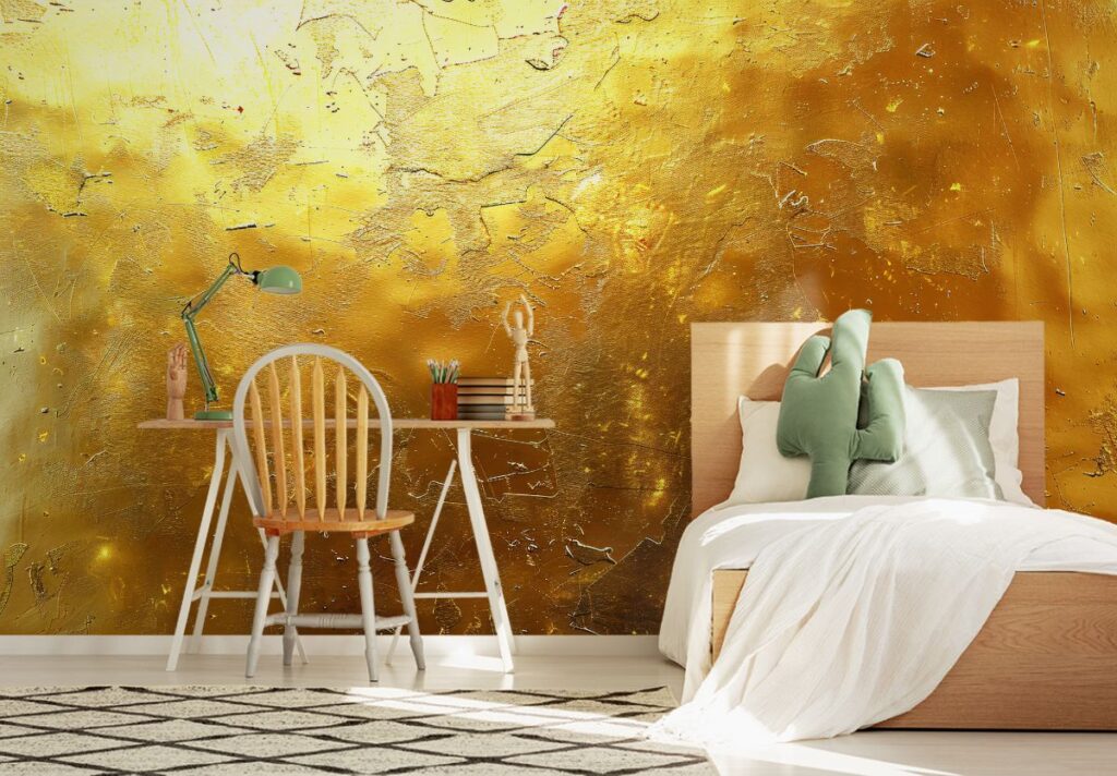 Royal Golden Sheet Wallpaper Mural for Wall - Magicdecor®