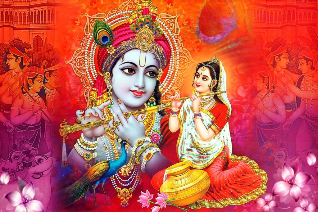 Radha Raman Wallpaper Mural for Wall - Magicdecor®