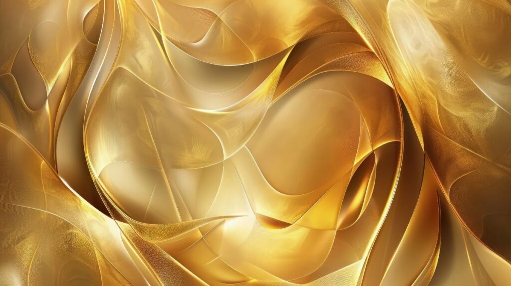 Golden Hues Abstract Art Wallpaper Mural - Magicdecor®