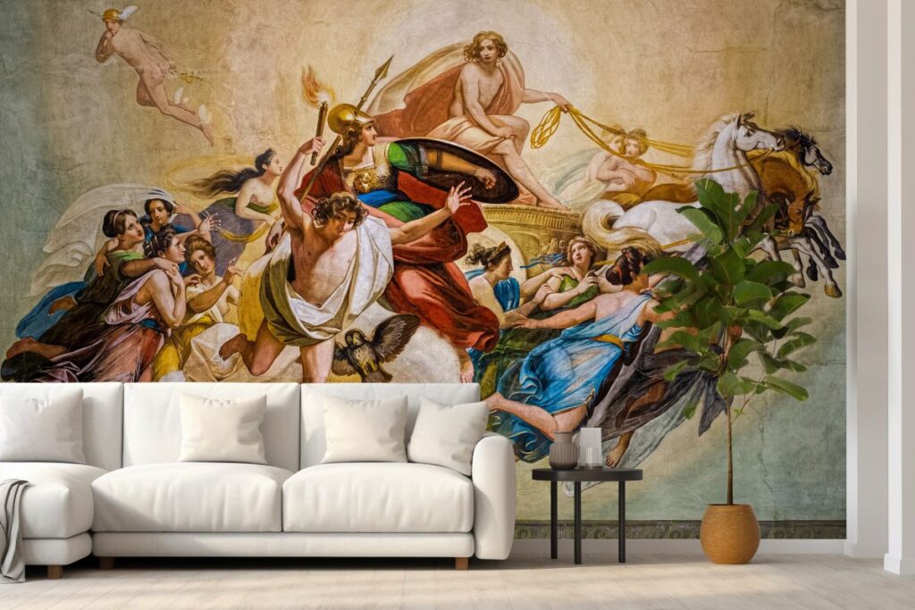 Apollo and Other Gods Artistic Fresco Mural Wallpaper - Magicdecor®