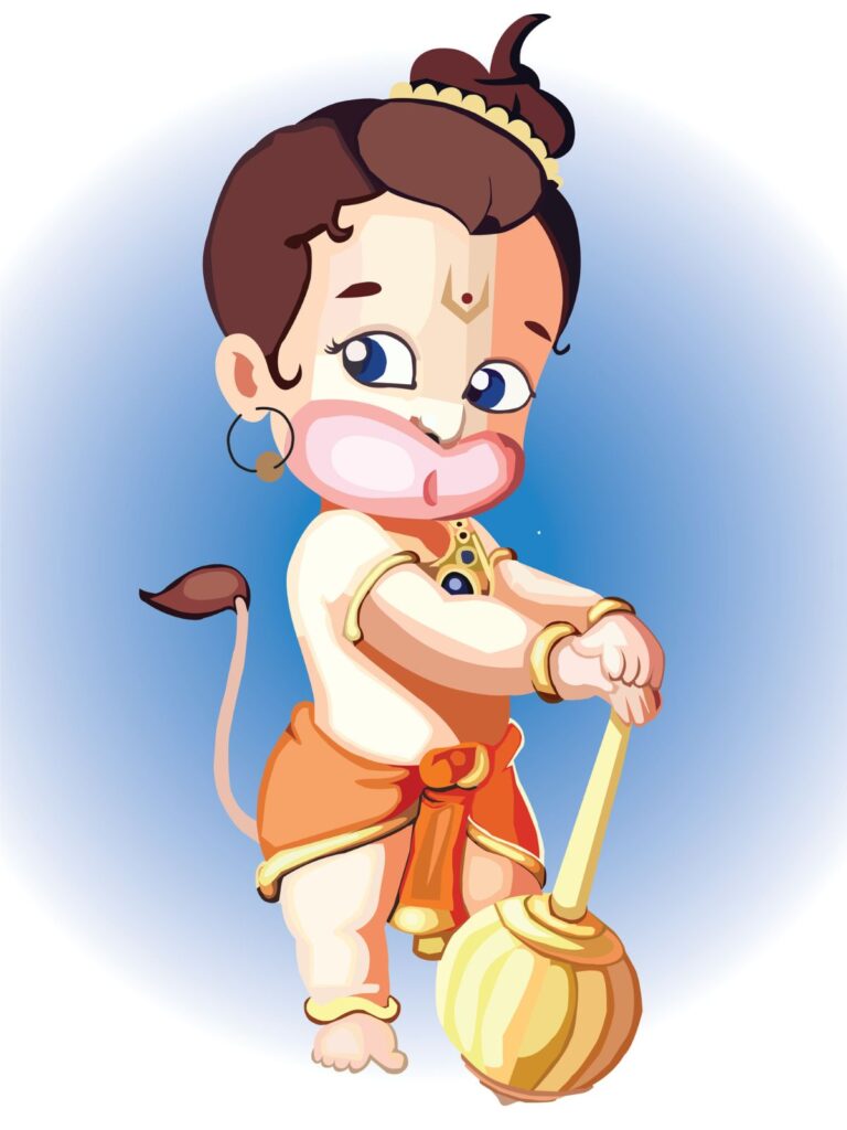 Bal Hanuman Wallpaper Mural - Magicdecor®