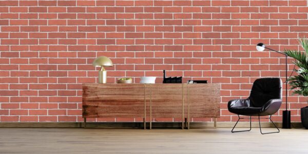 Bricked in Red Mural Wallpaper - Magicdecor®