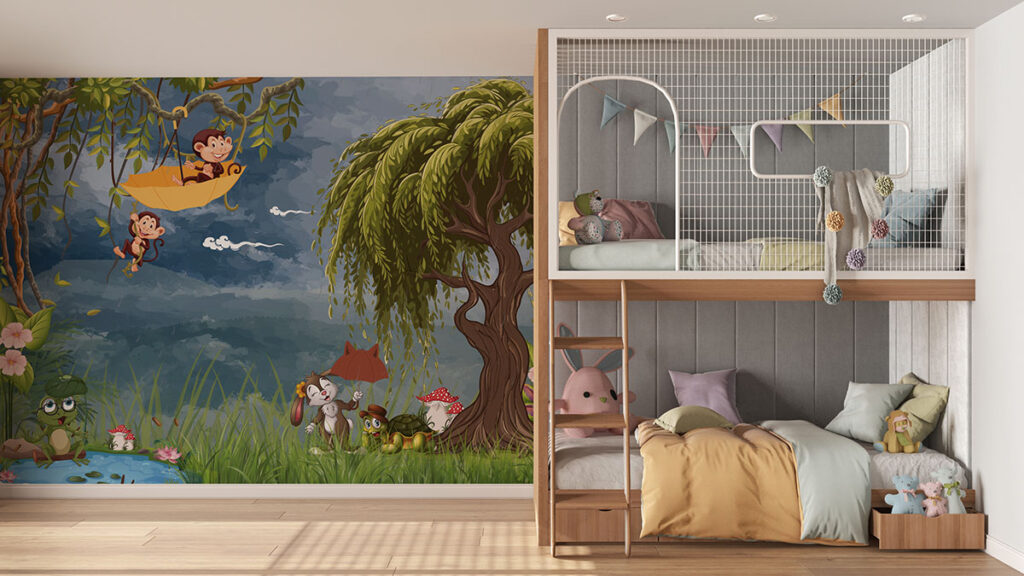 Rainforest Rhythms Mural Wallpaper, Customized - Magicdecor®