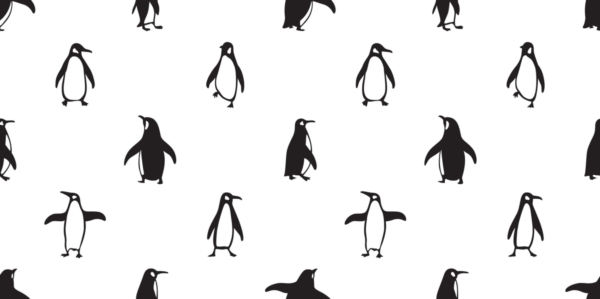 Seamless Wallpaper Pattern of Penguins - Magicdecor®
