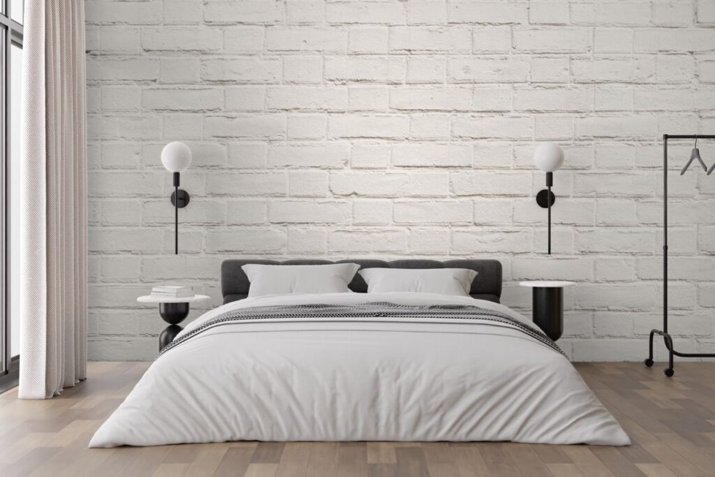 Realistic Look White Bricks Mural Wallpaper - Magicdecor®