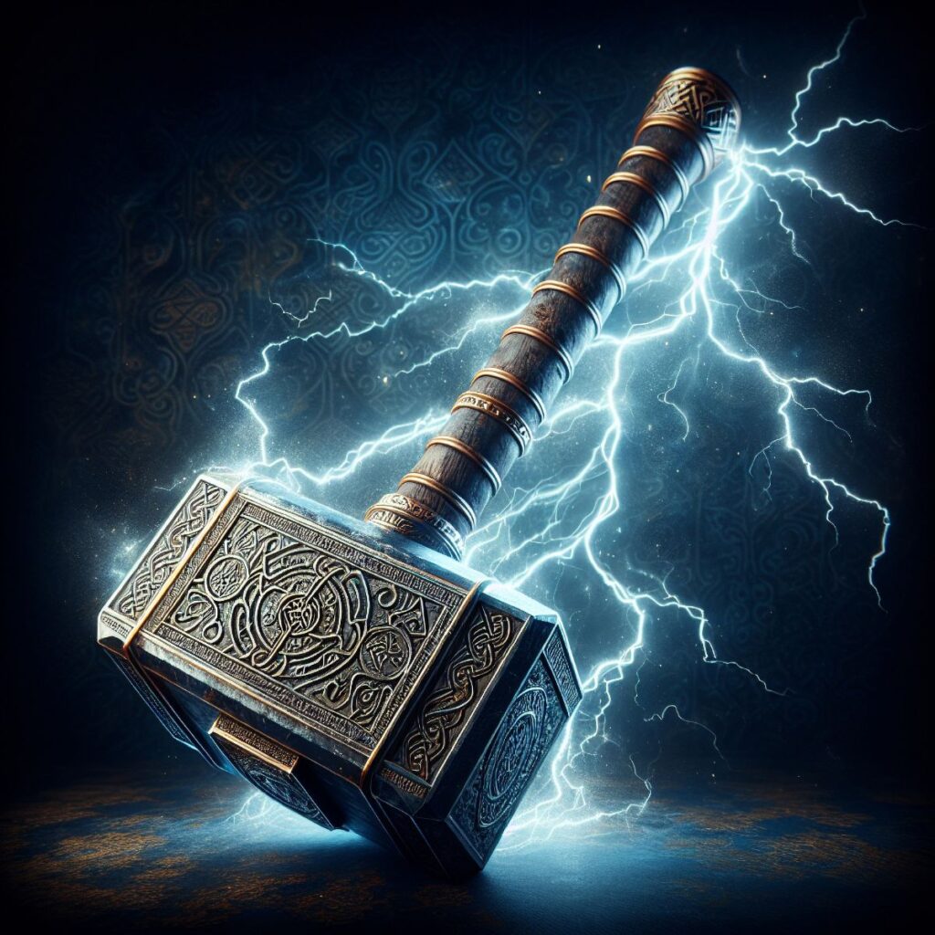 Thor's Hammer Wallpaper Mural for Wall - Magicdecor®