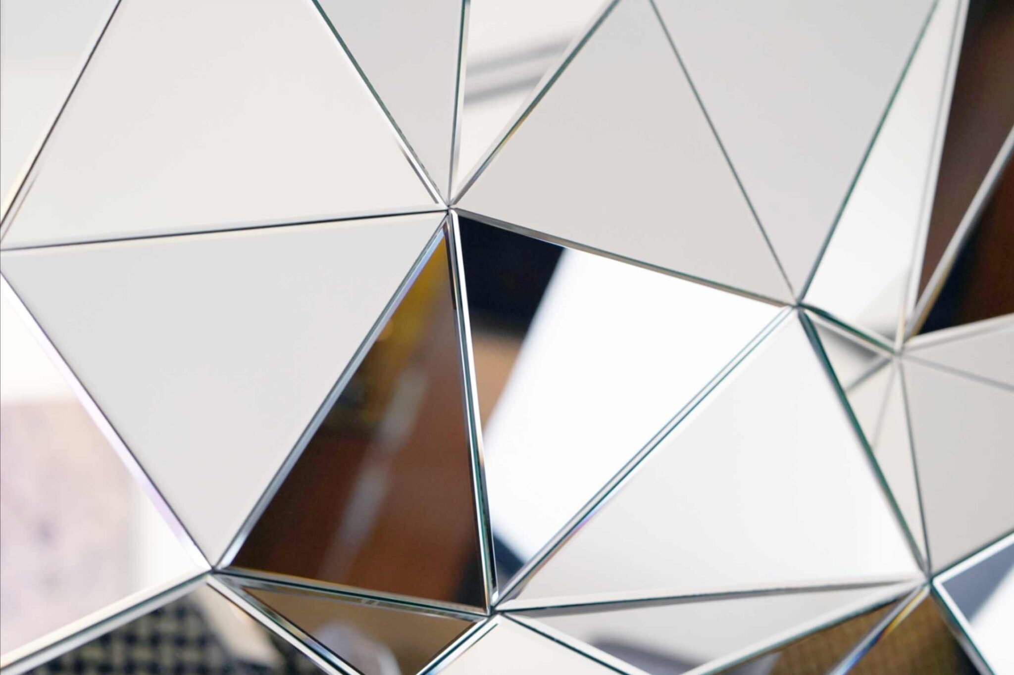 3D Triangular Mirror Wallpaper for Wall - Magicdecor®