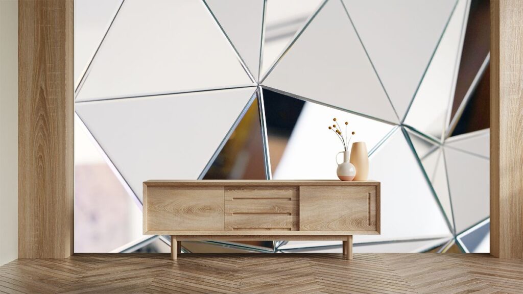 3D Triangular Mirror Wallpaper for Wall - Magicdecor®