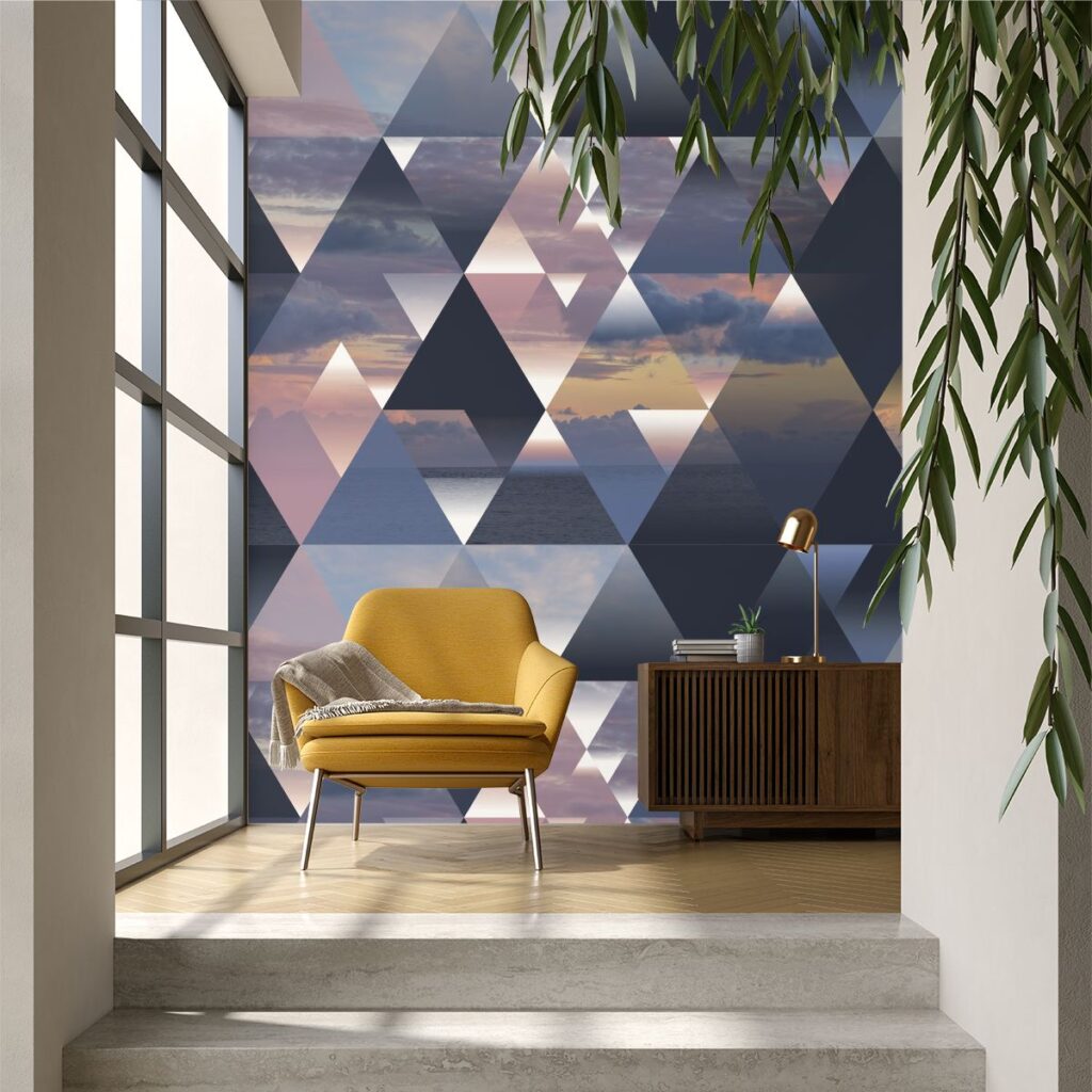 Sky Wallpaper Mural with Crystal Design - Magicdecor®