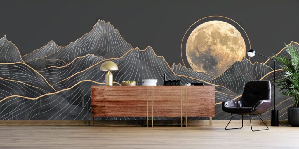 Chandra Alok, Beautiful Moon Scenery Wallpaper - Magicdecor®