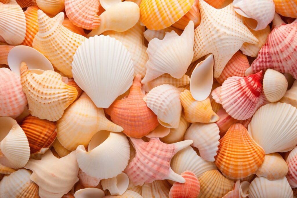 Beautiful Colorful Seashell Wallpaper Mural - Magic Decor