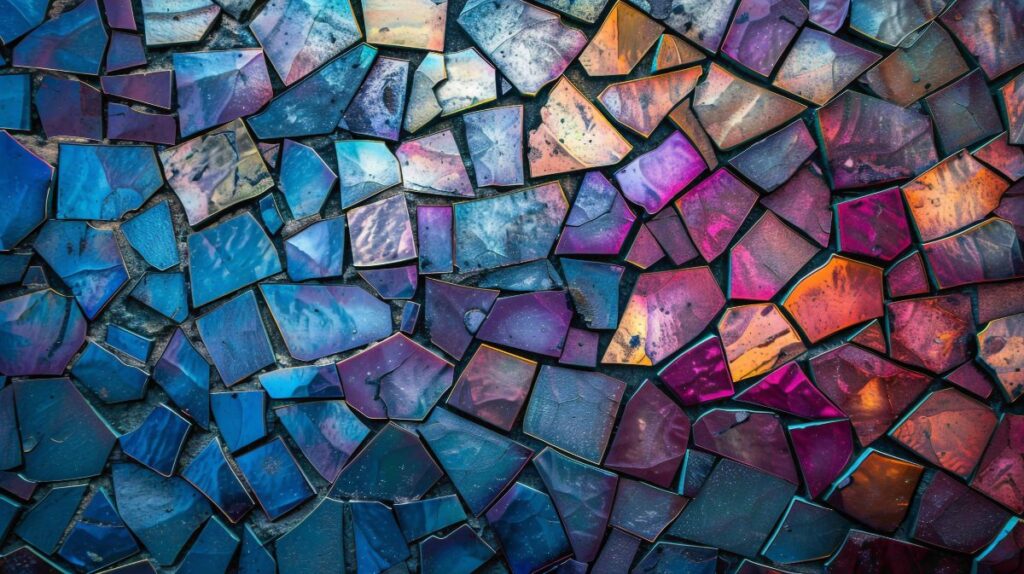 Modern Glass Mosaic Texture Wallpaper Mural - Magicdecor®
