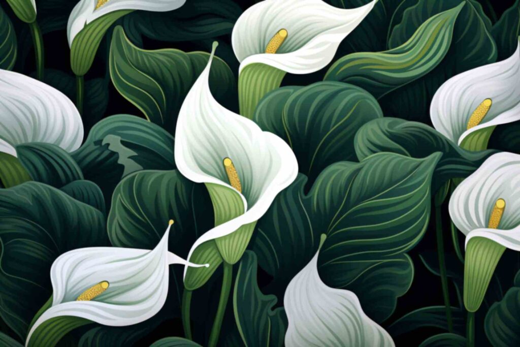 Tranquil White Lily Petal Wallpaper Mural - Magicdecor®