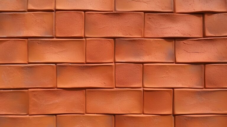 Terra Brick Wall, Terracotta Brick Blocks Texture Wallpaper Mural ...