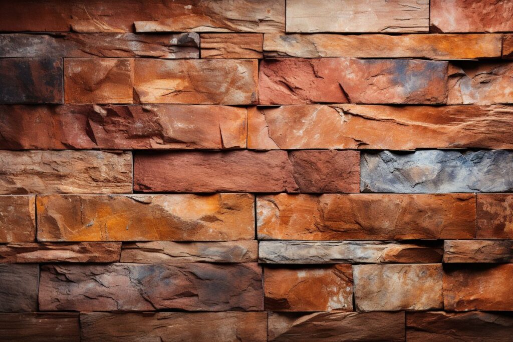 Terracotta Warmth of Rock Wall Wallpaper Mural - Magicdecor®