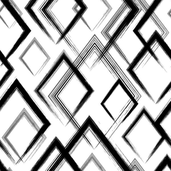 Symmetric Black and White Patterns Wallpaper Mural - Magicdecor®