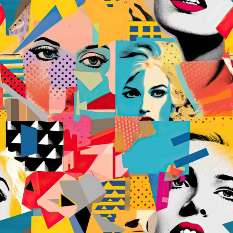 Pop Portrait Fusion Wallpaper for Walls - Magicdecor®