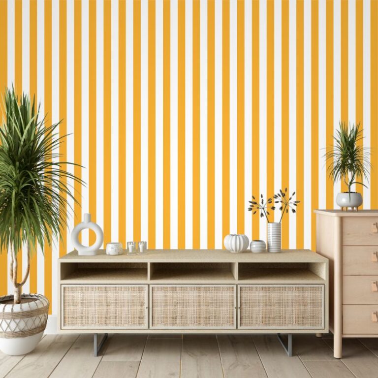Fiery Orange Stripes Wallpaper for Wall - Magicdecor®