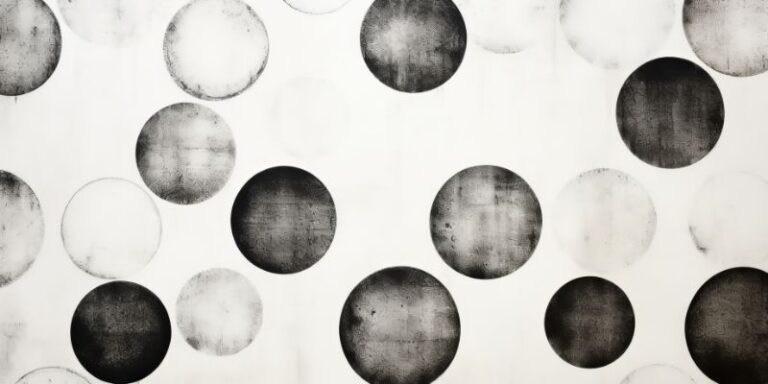 Minimalist Black and White Polka Dots Pattern Wallpaper - Magicdecor®