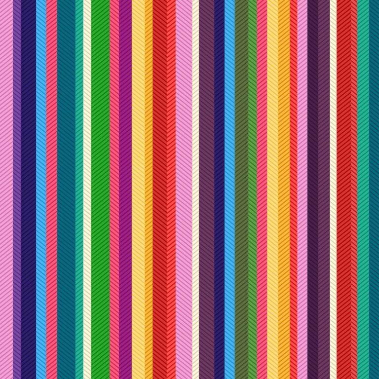 Multicolor Stripe Medley Wallpaper Mural - Magicdecor®