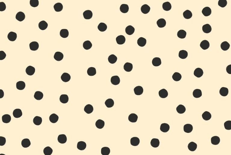 Soft Beige and Black Polka Dots Wallpaper - Magicdecor®