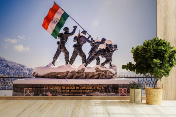 Nation First, Indian Army Moto Wallpaper Mural - Magicdecor®