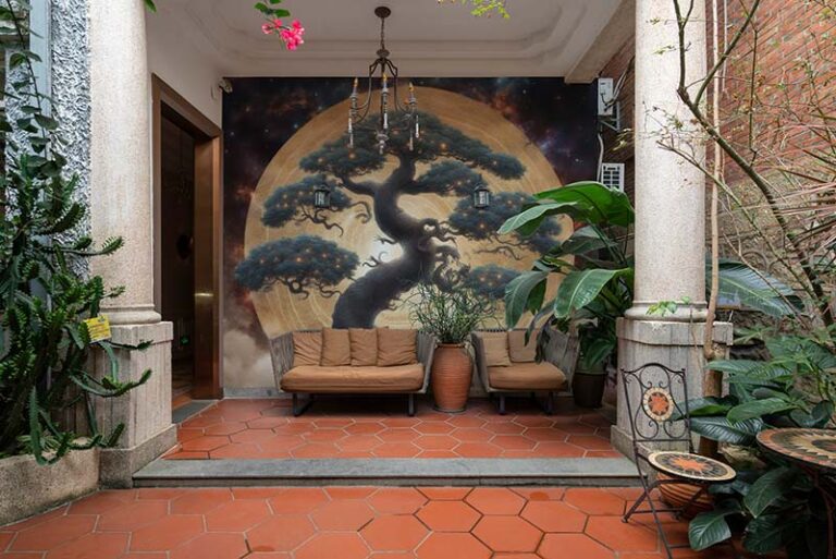 Japanese Bodhi Tree Wallpaper Mural - Magicdecor®