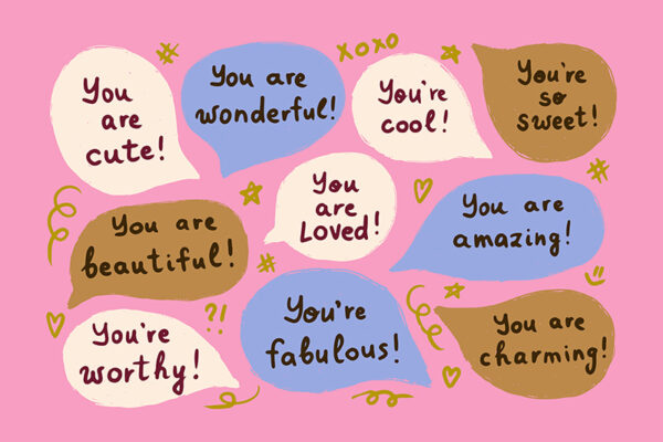 Positive Self-Talk Wall Wallpaper - Magicdecor®