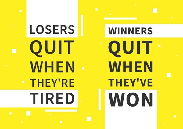Winners And Losers Quote Wallpaper Mural - Magicdecor®