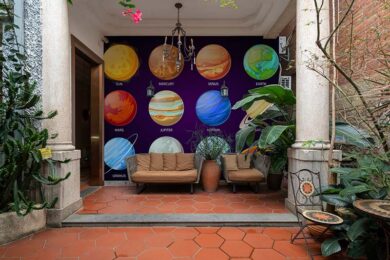 Astronomical Observatory Planets Wallpaper Mural - Magicdecor®