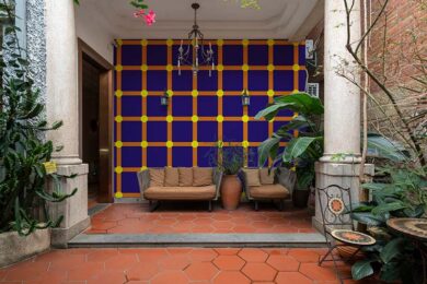 Blinking Optical Dots Illusion Wallpaper Mural - Magicdecor®