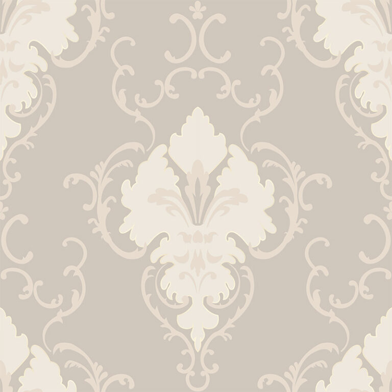 Royal Regency Grey Damask Wallpaper Mural - Magicdecor®