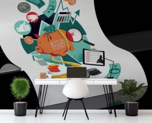 Finology, Financial Literacy Wallpaper Mural, Customized - Magicdecor®