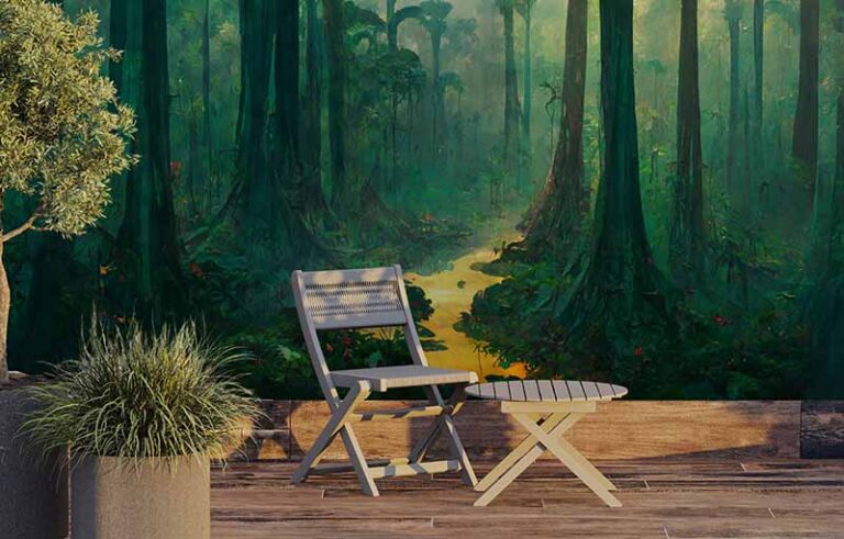 Amazon Rain Forest Dreamy Weather Wallpaper Mural - Magicdecor®