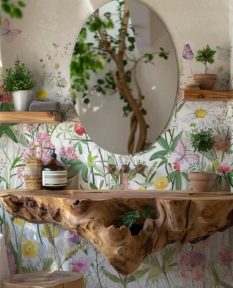 Botanical Dance Wallpaper Mural, Customized - Magicdecor®