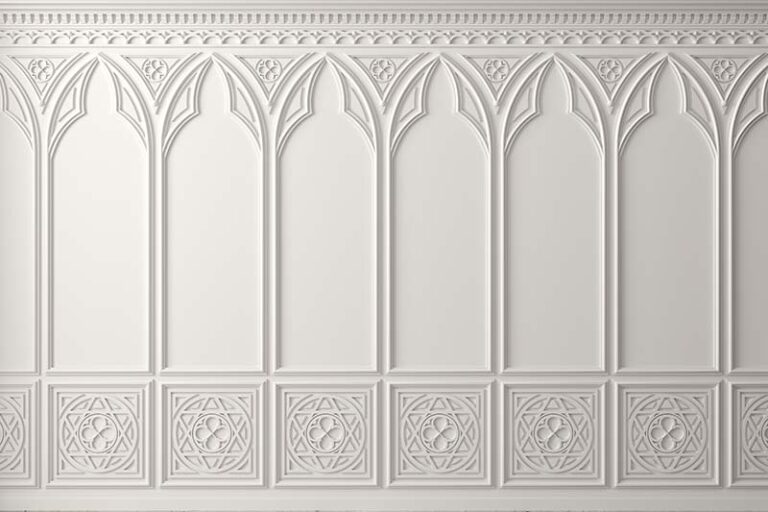 Gothic Wood Texture Panel Wallpaper Mural - Magicdecor®