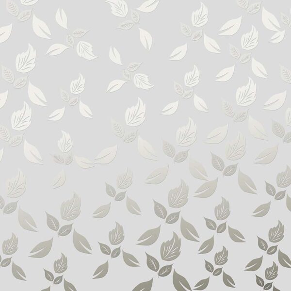 Silver Leaves Pattern Wallpaper Mural - Magicdecor®