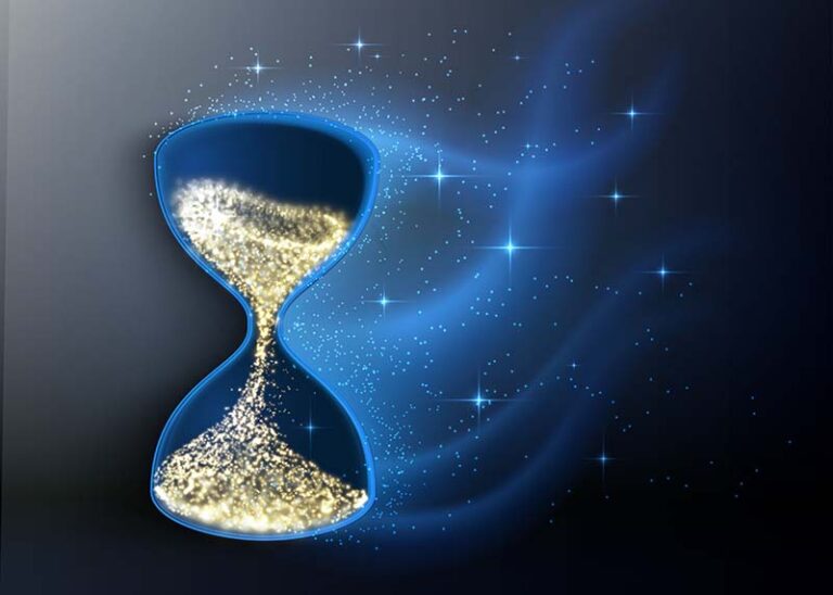 Time Flies, Hourglass Abstract Magic Sand Clock Wallpaper Mural ...