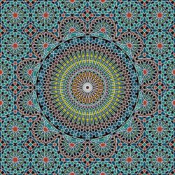 Traditional Moroccon Geometric Pattern Wallpaper Mural - Magicdecor®