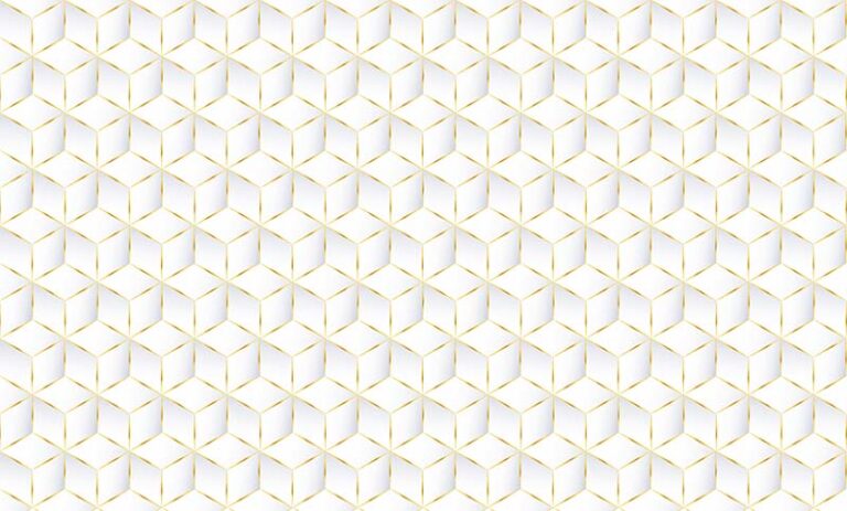 Abstract White Geometric 3D Cubes Pattern Wallpaper Mural - Magicdecor®