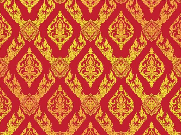 Thai Style Golden Luxe Wallpaper Mural - Magicdecor®