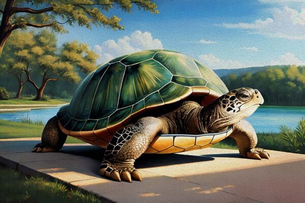 Feng Shui Tortoise Longevity Blessings Wallpaper Mural - Magicdecor®